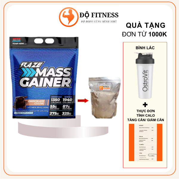 (Try Bag) Raze Mass Gainer Milk - For Thin, Super Thin People ...