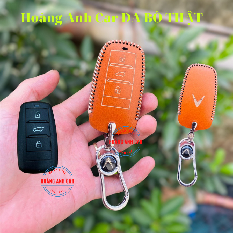 (Real Photo) Leather case for Vinfast VF5 electric car key | Shopee ...