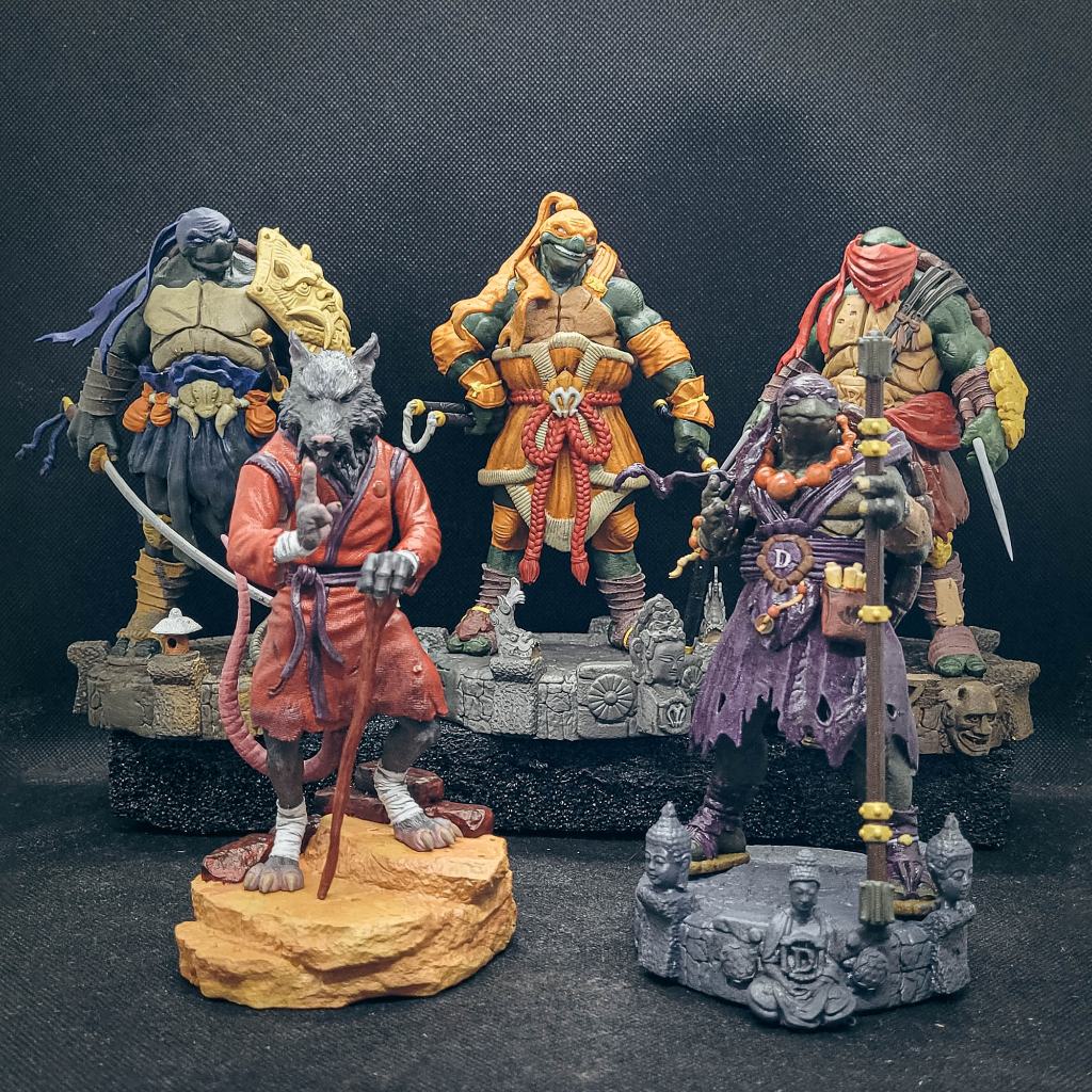Teenage Mutant Ninja Turtles TMNT Resin Model - Leonardo - Raphael ...