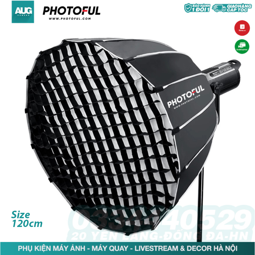 Octagon PENTAGON 120CM PHOTOFUL Parabolic Softbox 16 EDGES QUICK ...