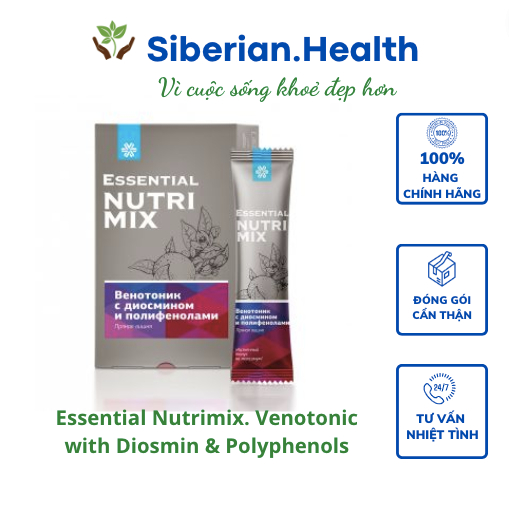 Essential Nutrimix. Venotonic with Diosmin & Polyphenols (Spicy Cherry ...