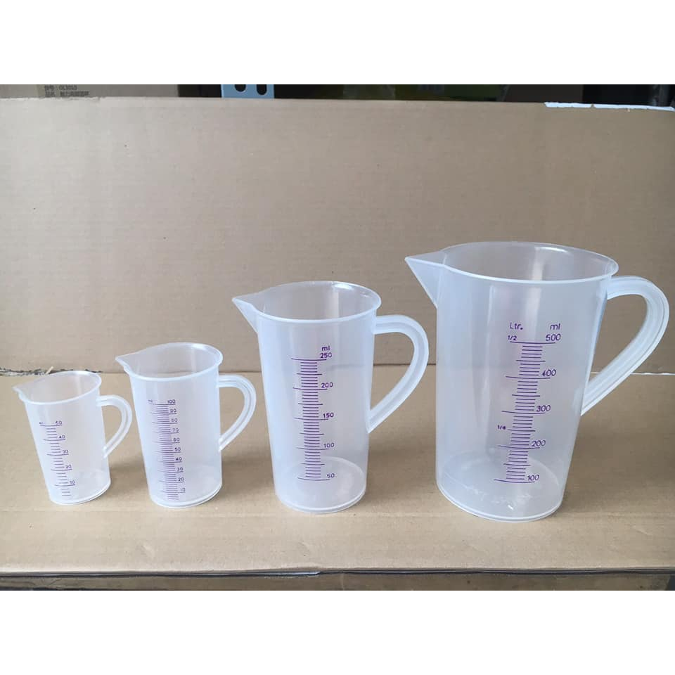 Graded Plastic Volume Measuring Cups, Plastic Cups, Plastic Measuring ...