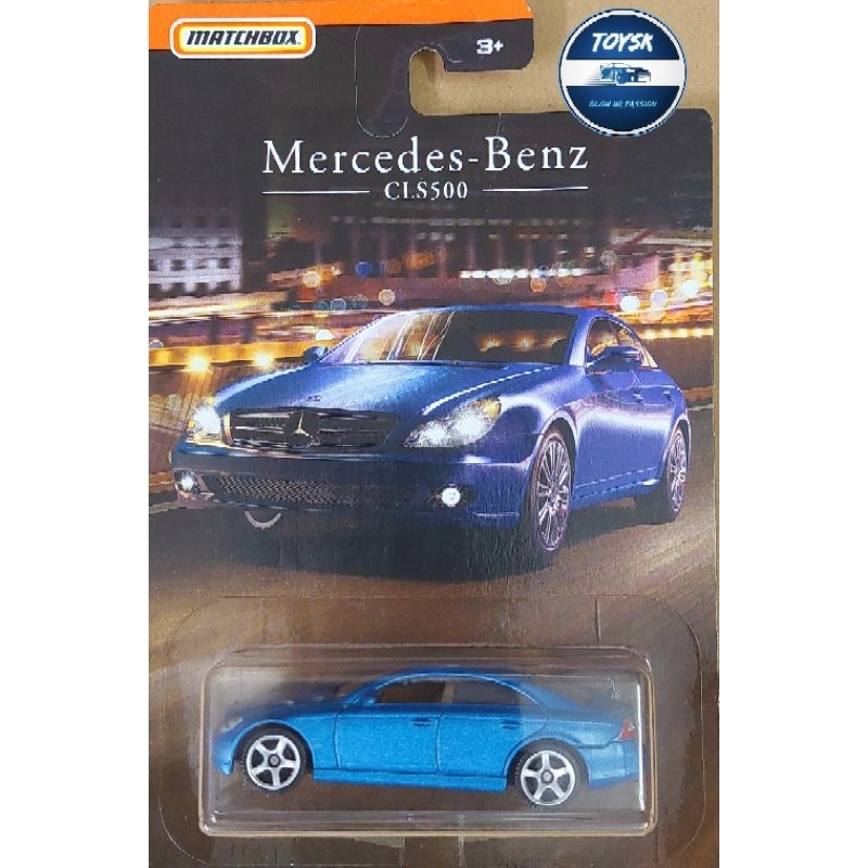 Toysk static model car Mercedes-Benz CLS-500 Matchbox Blue scale 1:64 ...