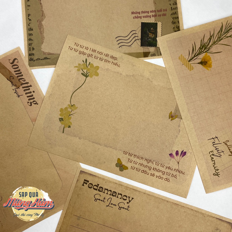 [Hottrend Set of handwritten letters Size A5] nostalgic style ...