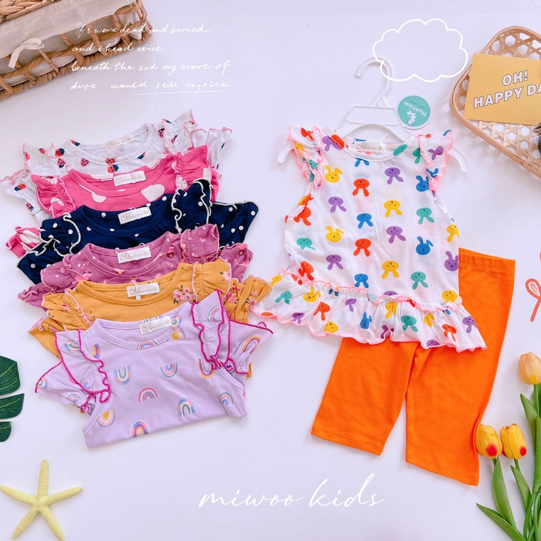 Soft cotton fairy wing ruffle sleeve set for girls - DB80 | Shopee Malaysia