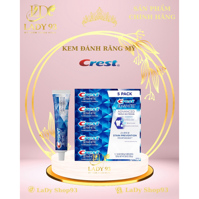 Crest 3D White Moon Cream (198g / tube) | Shopee Malaysia