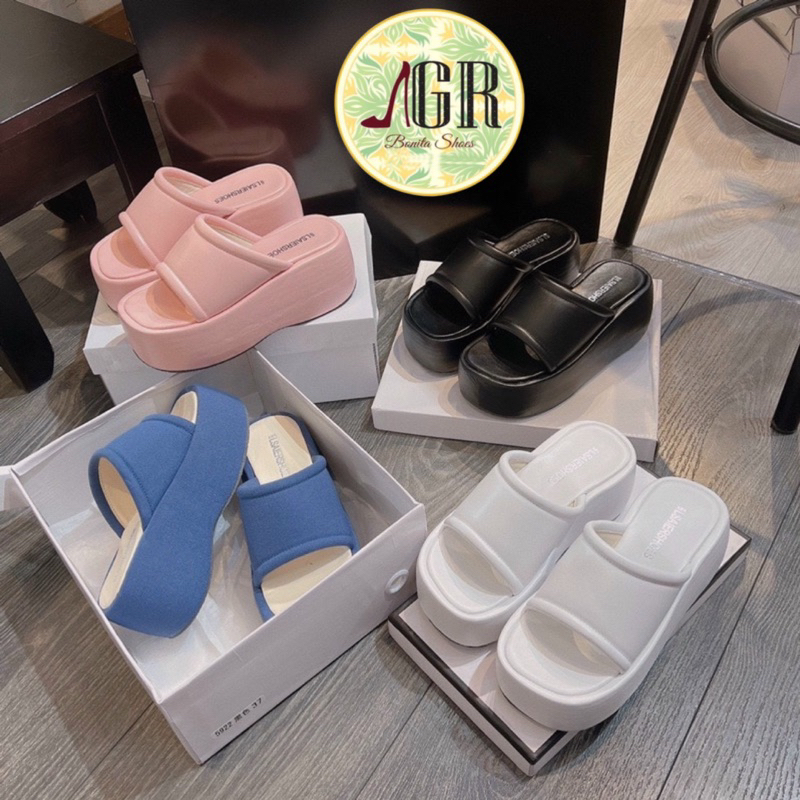 Large boat sandals with soft puffy straps, 7 cm high | Shopee Malaysia