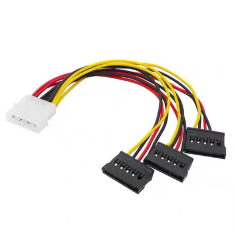 Good quality 1-2-3-5 Sata port splitter cable from Ata Molex pin ...