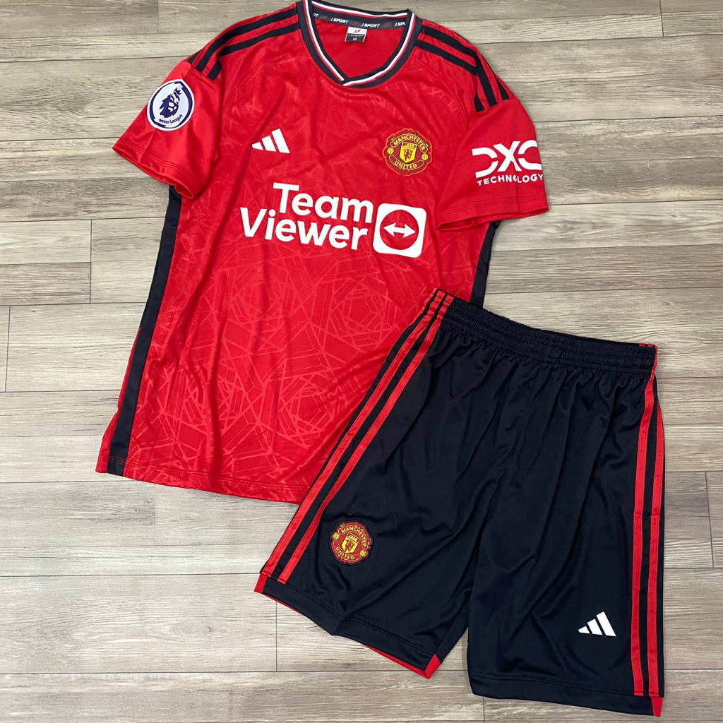 Official Red MU Home Kit 2024 JP-FLG | Shopee Malaysia