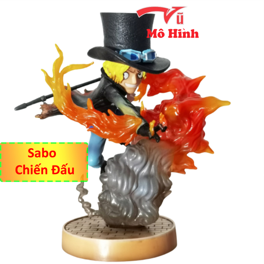 Sabo one piece model with Ace's mera mera nomi power 12cm tall with ...