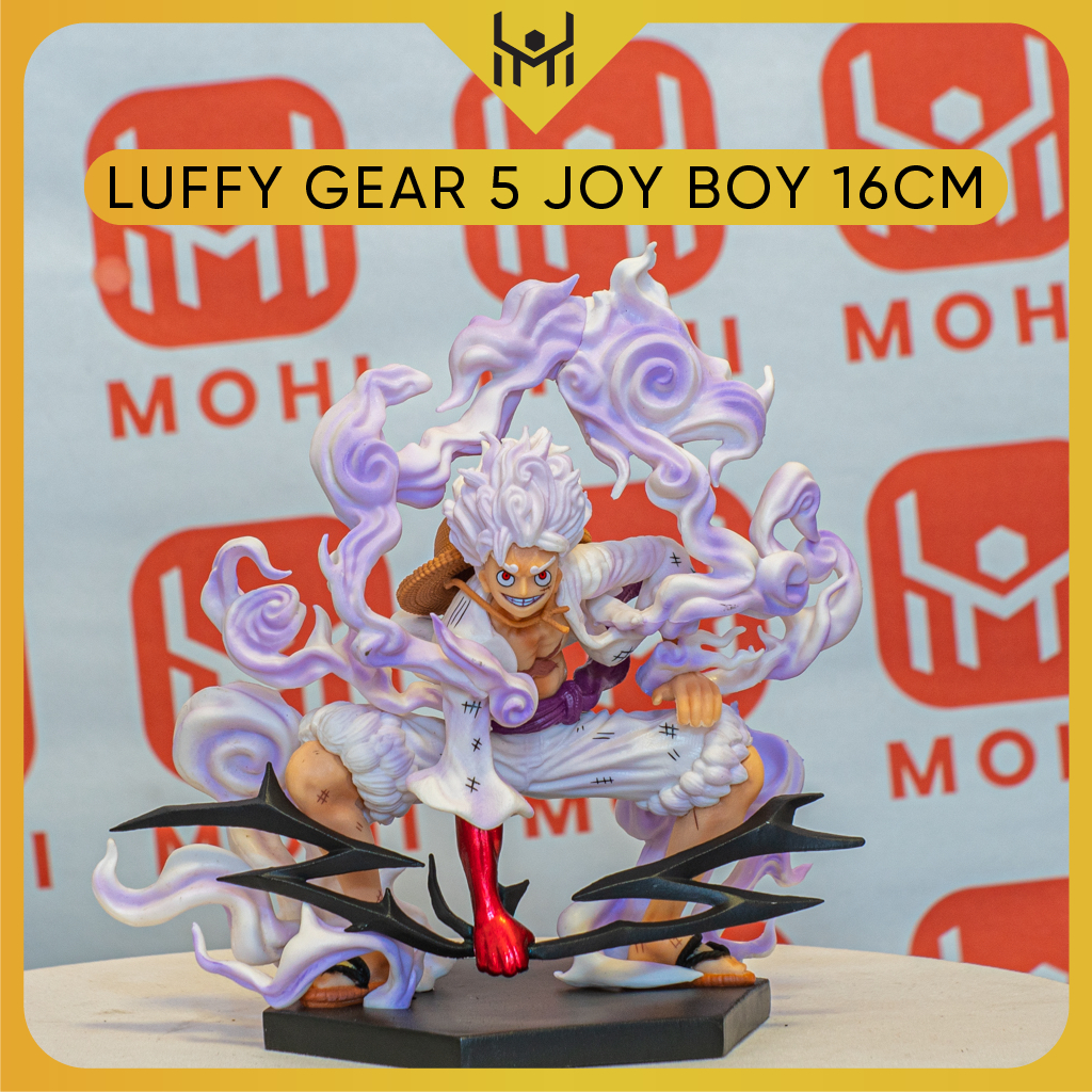 Luffy Gear 5 Nika Joy Boy premium version fighting position, 16cm tall ...
