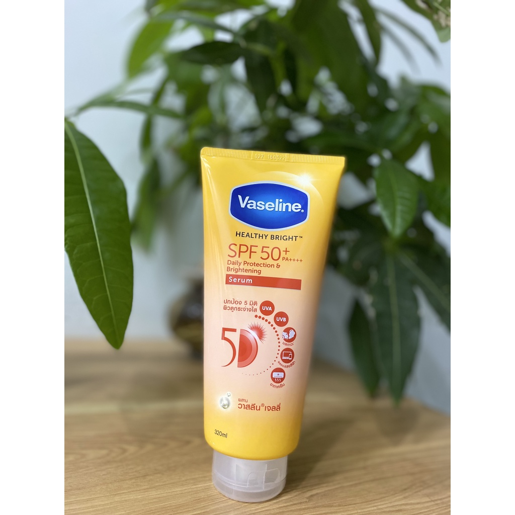 (T51) 70ml Vaseline Healthy Bright Sunscreen Body Lotion SPF50+ - Gold ...