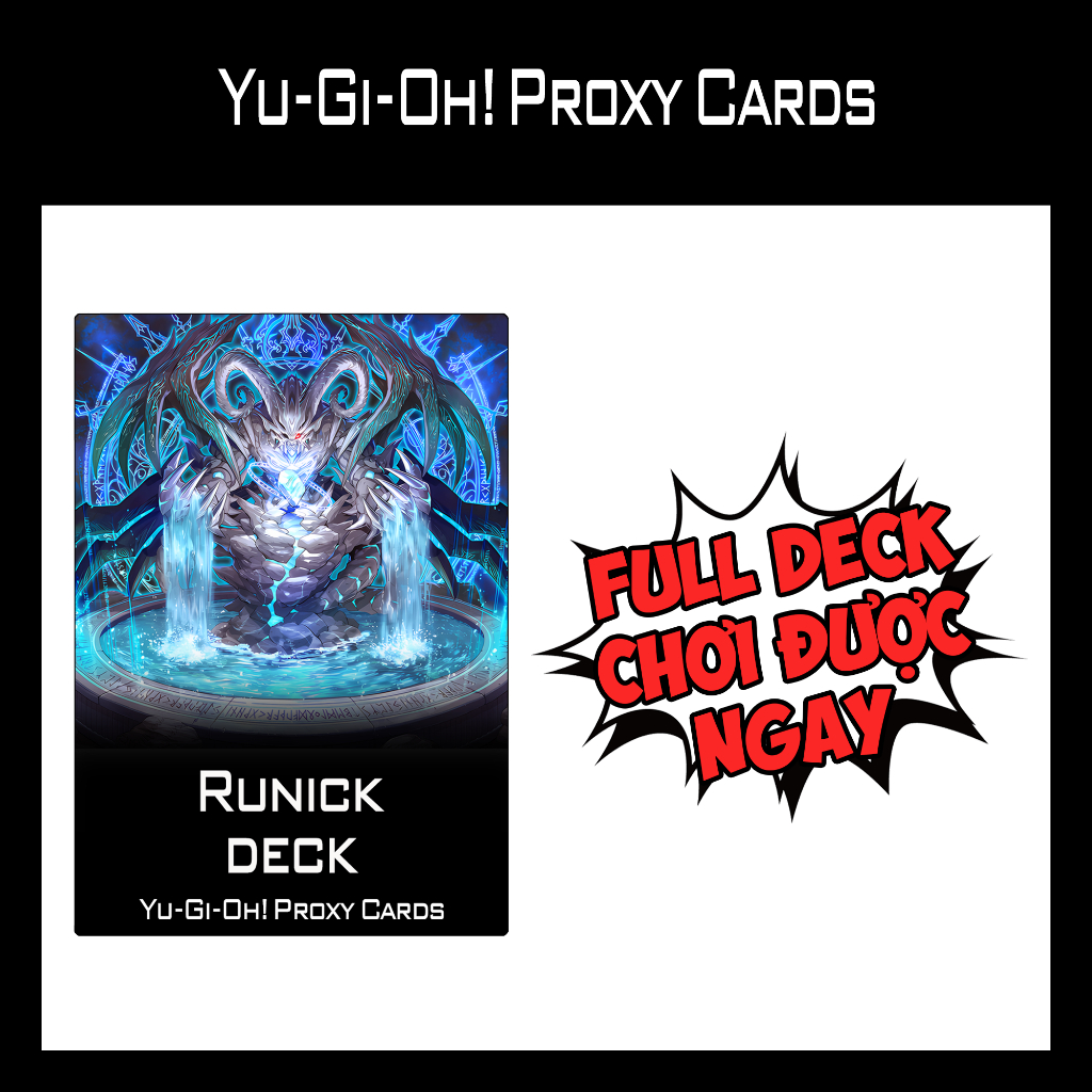 YUGIOH Cards - Runick Deck - 1 SIDE PRINTED (60 Cards) | Shopee Malaysia