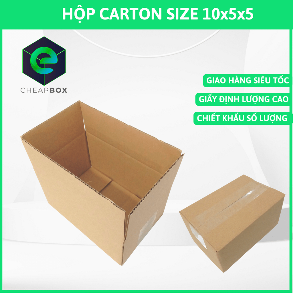 100 carton boxes size 10x5x5 - manufactured by CHEAPBOX | Shopee Malaysia