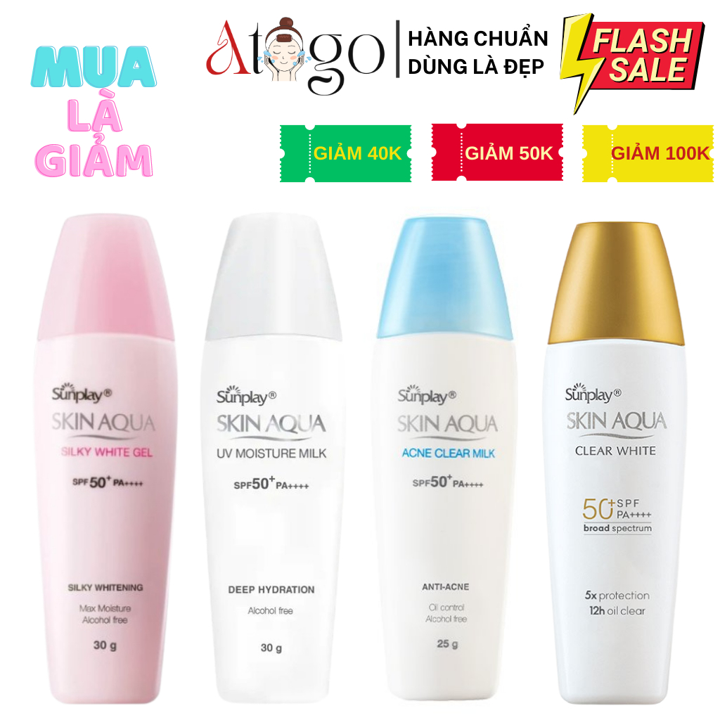 Sunplay Skin Aqua Clear White Sunscreen For Oily Skin And Dry Skin With ...