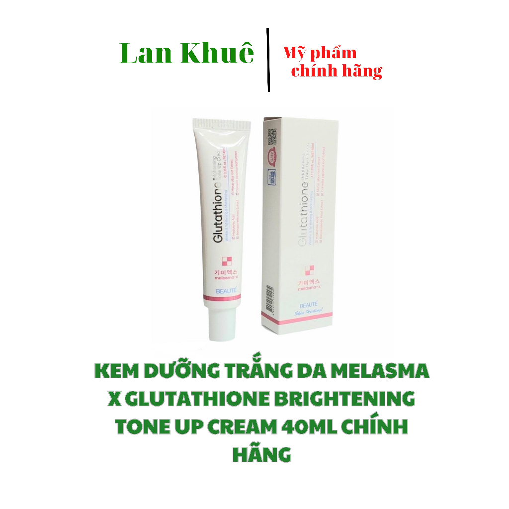 Melasma X GLUTATHIONE BRIGHTENING TONE UP CREAM 40ML GENUINE | Shopee ...