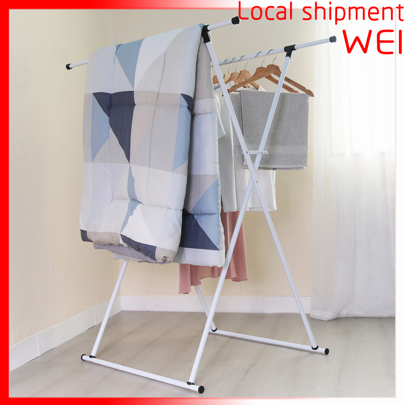Stir-fry clothes drying rack simple folding clothes hanging shelf high ...