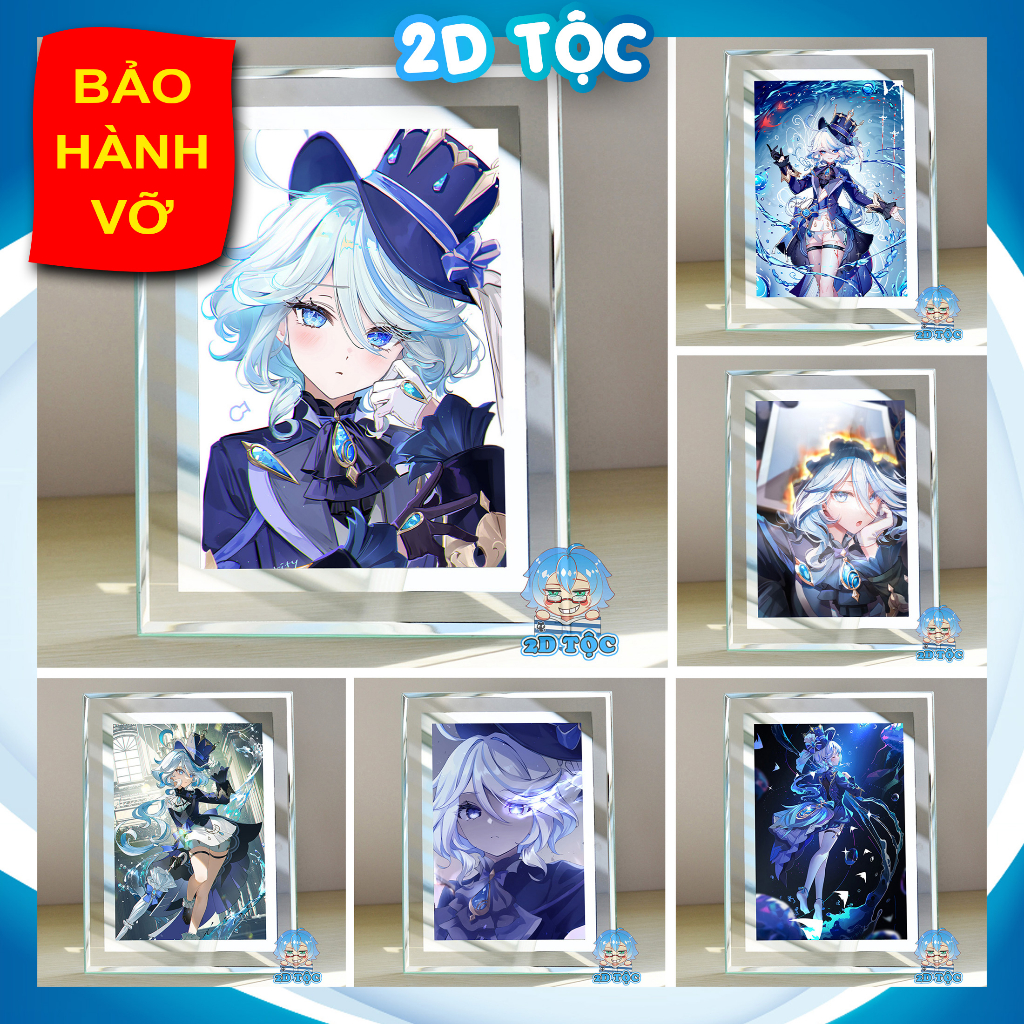 Focalors (Furina) Game Genshin Impact glasses frame - desktop by 2D ...
