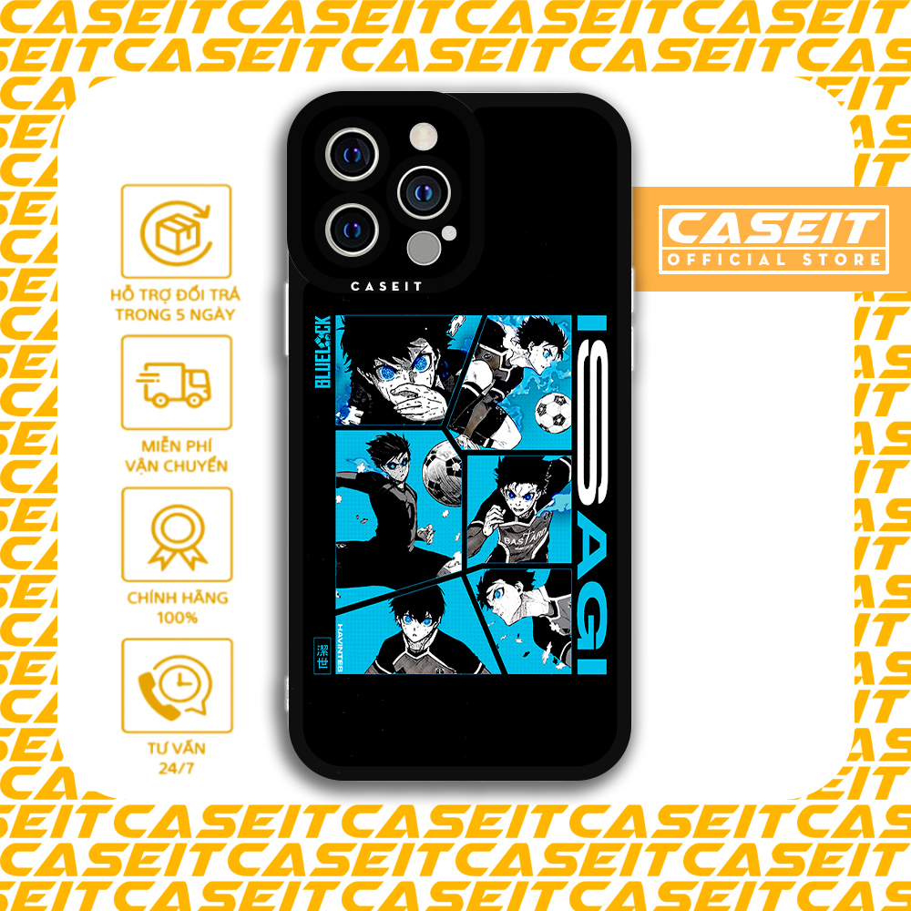 Caseit Anime Blue Lock Isagi Yoichi Square Edge iphone Case Sky Blue 8 ...