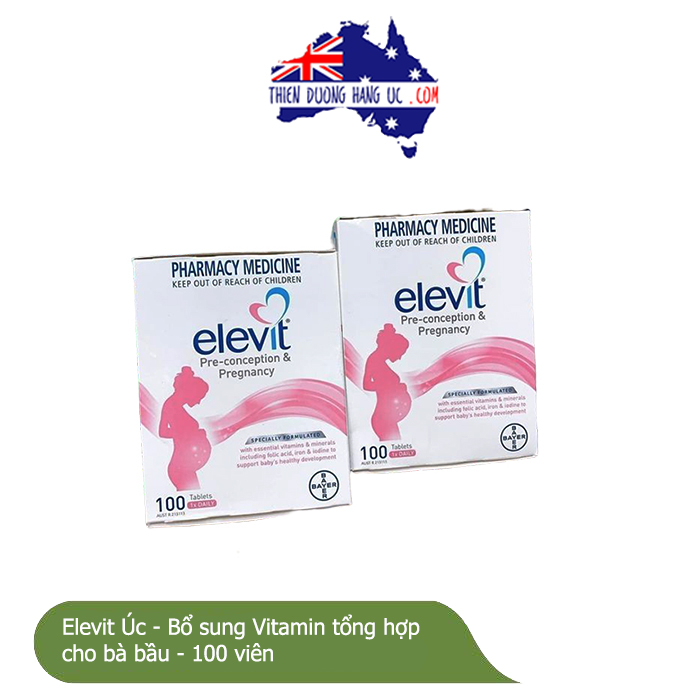 Elevit - Australian multivitamin for pregnant women - 100 tablets ...