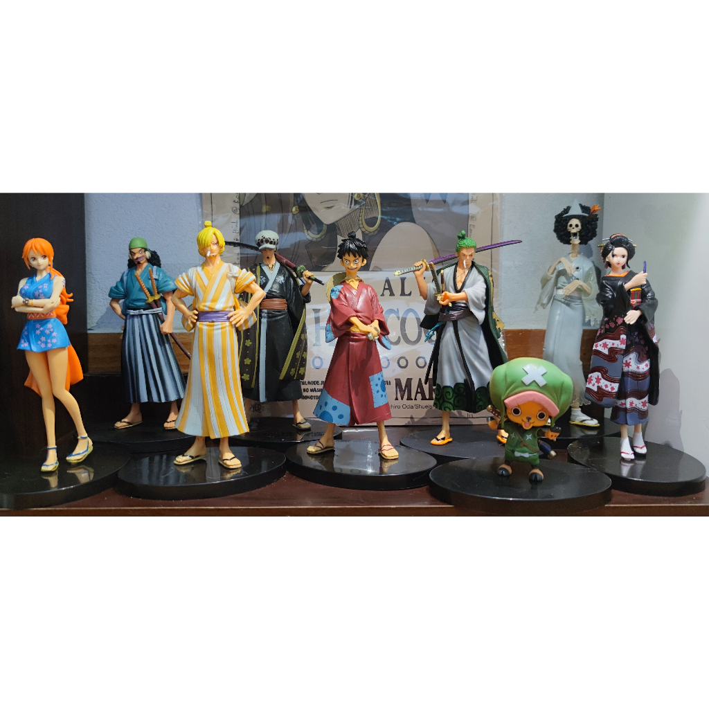 One piece Character Model - Luffy - Zoro - Sanji - Nami - Ussop ...