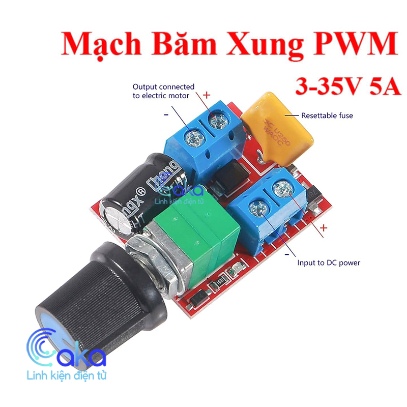 V2 DC PWM 5A 3 - 35V motor speed controller circuit used to control ...