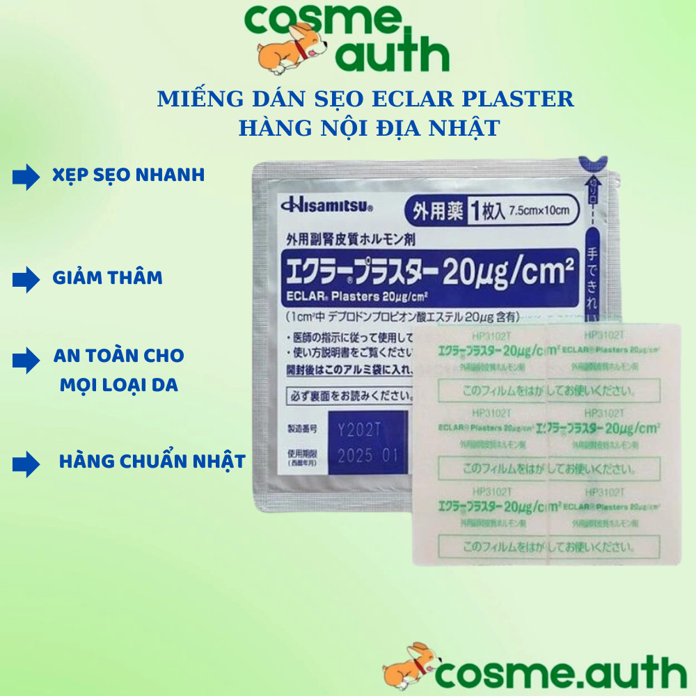 Scar Patch, ECLAR PLASTER Keloid Scar Removal Patch - HISAMITSU Japan ...