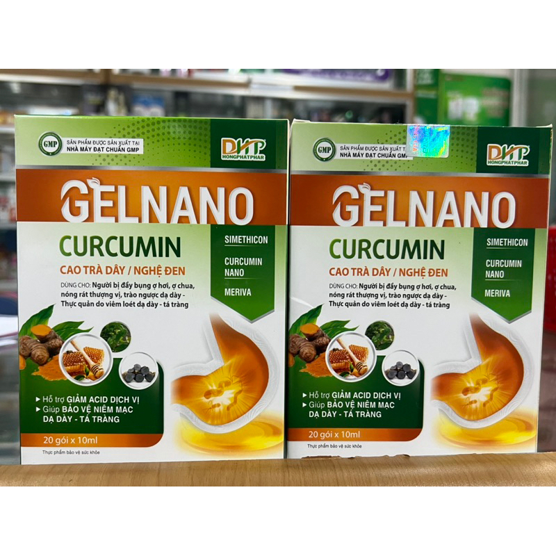 Gelnano CURCUMIN vine tea/black turmeric extract reduces bloating, heartburn, epigastric burning ...