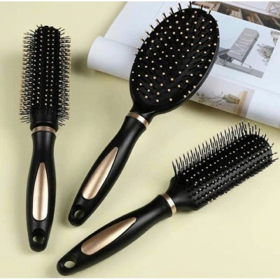Lightning 3 Black Hair Anti-Tangle Combs (Tangle Removal + Quick Dry ...