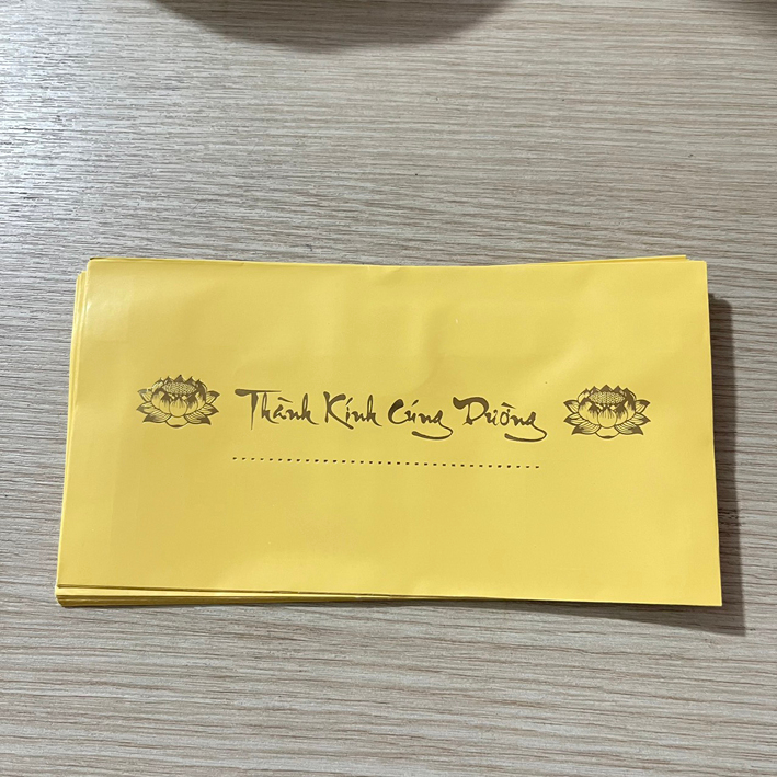 Yellow Offering Glass Envelopes (Approximately 100 Pieces) | Shopee ...