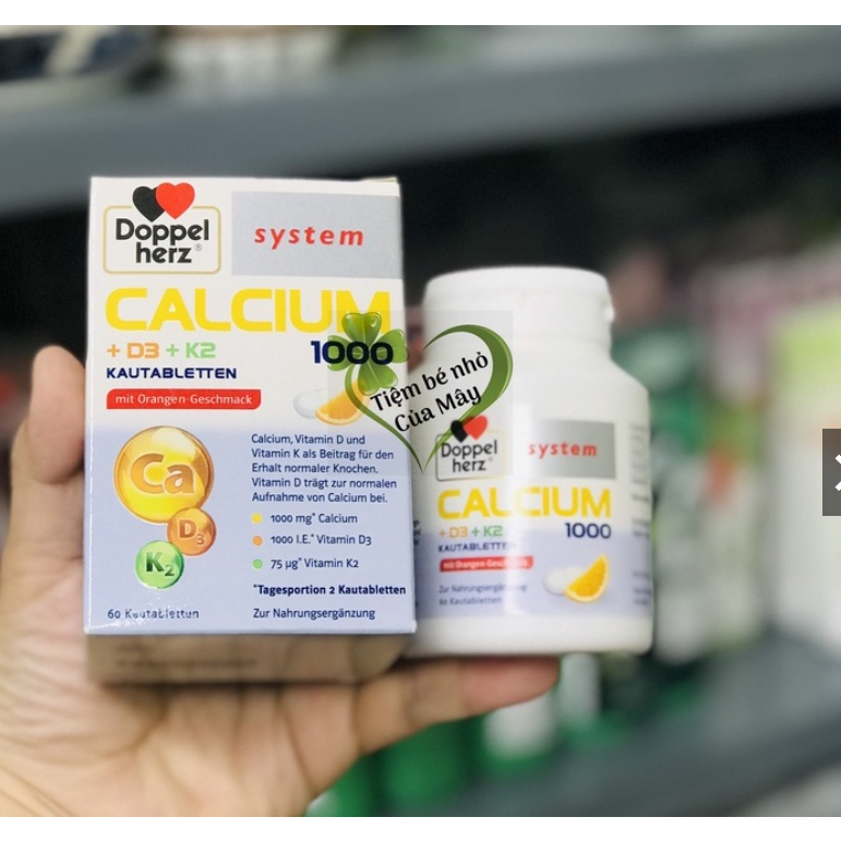 Calcium Orange Chewing Candy 1000+ D3+K2 German Goods Box 60v - Calcium ...