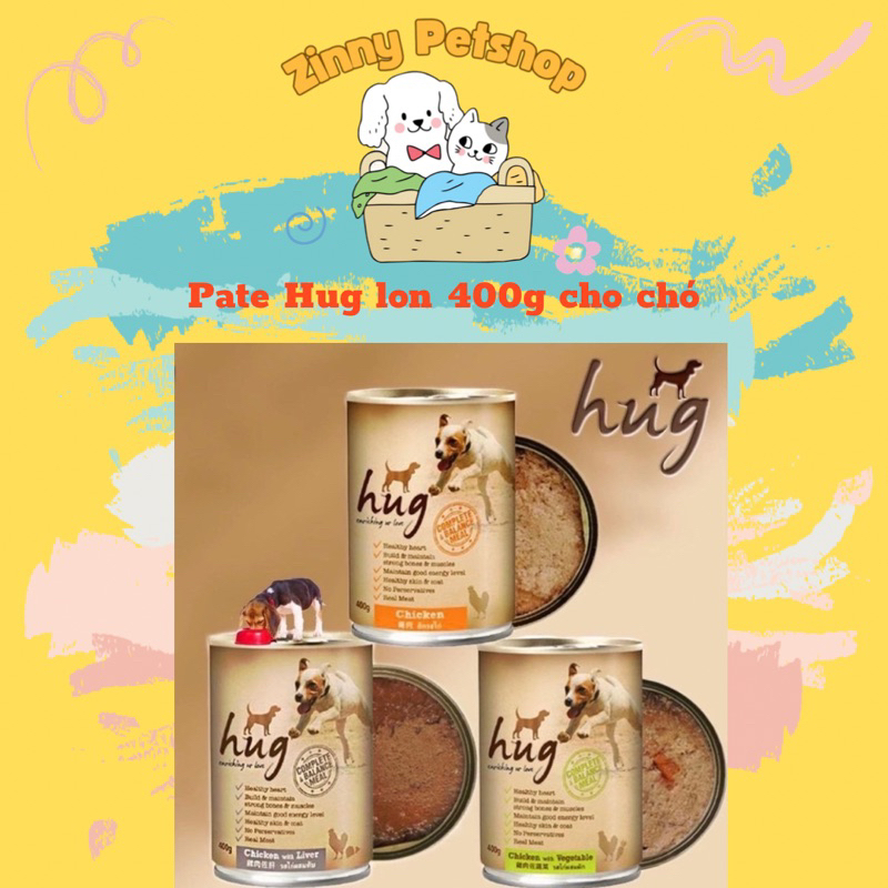 Pate Hug can 400g for dogs - Zinny Petshop Da Nang | Shopee Malaysia