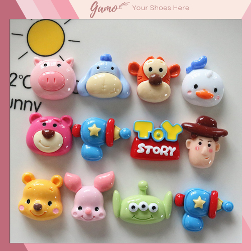 Set of 14 3D Cross Charm Stickers with rabbit theme Toy Story 2 DIY ...