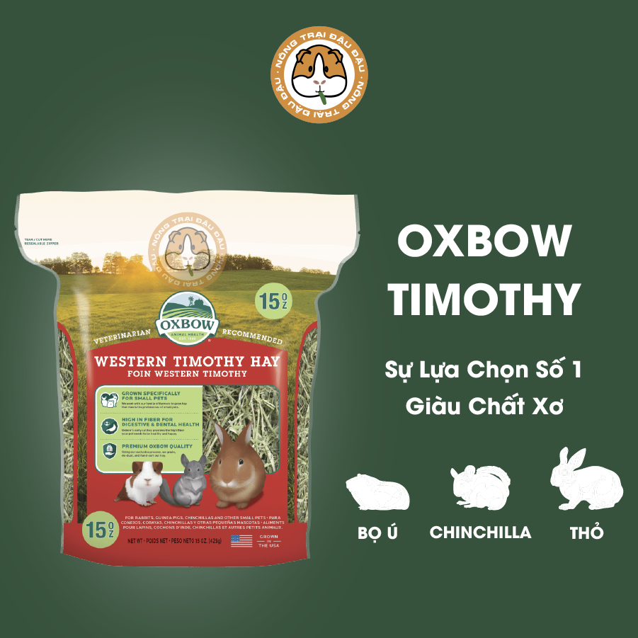 Timothy Oxbow Grass For Rabbits, Chubby Bugs, Chinchilla Rich In Fiber ...
