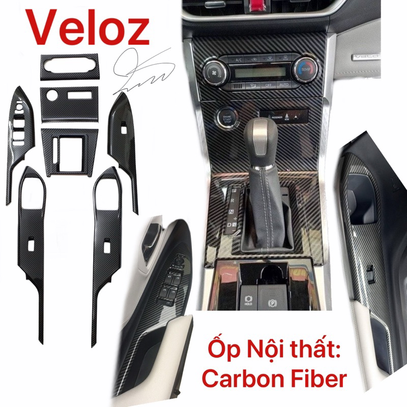Toyota Veloz cross Carbon + Stone Pattern interior covers 2021 2022 ...
