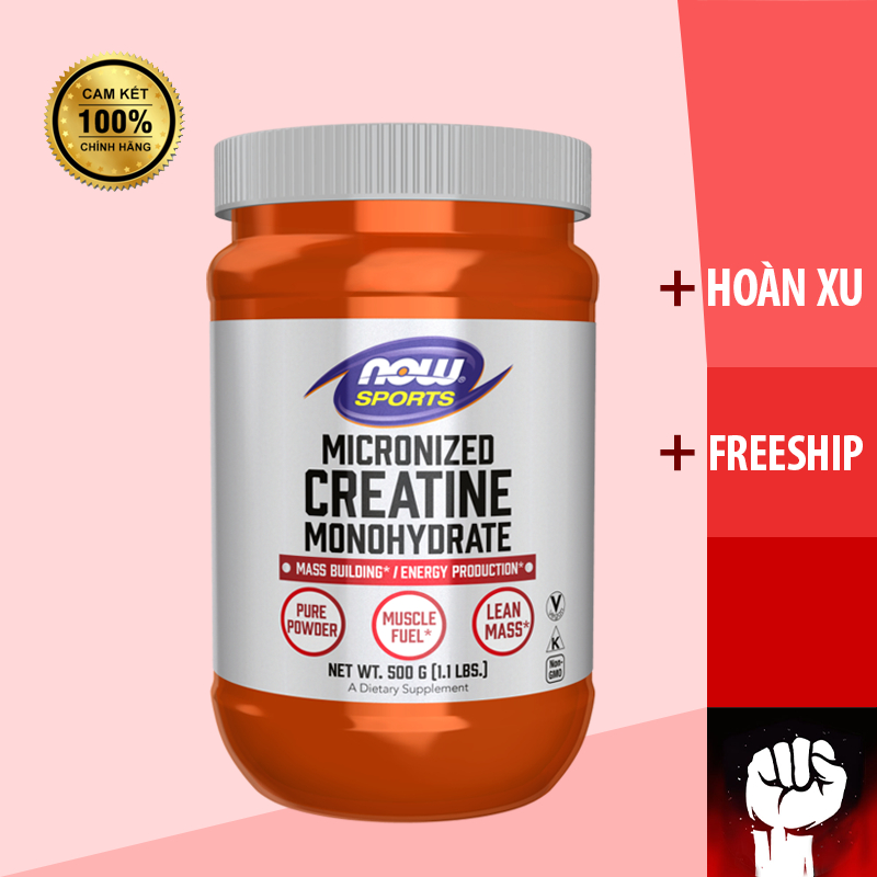 [FREE Bottle] Now Micronized CREATINE Monohydrate Powder [500G ...
