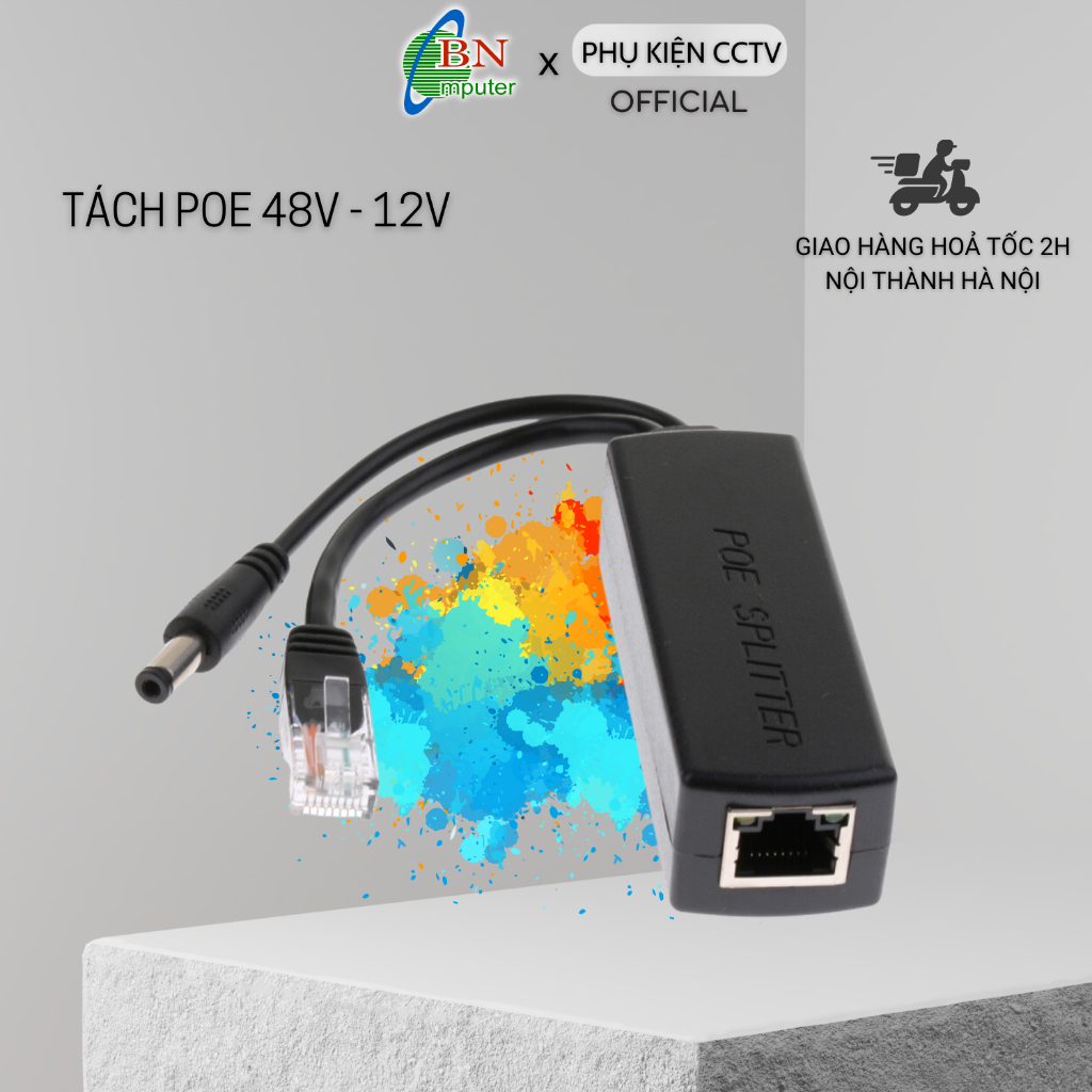 Split POE 48V To 12V For POE ip cam Without POE. POE 48V To 12V Power ...