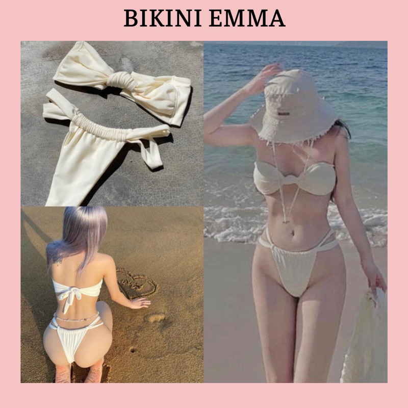 Emma Sexy 2-Piece Bikini High Quality Standard Knit Pants Type 1 (with padding) | Shopee Malaysia