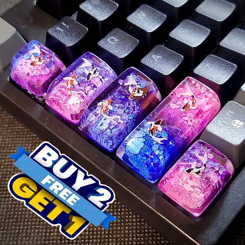 Koi fish keycap set, koi keycap, custom keycap, artisan keycap, koi ...