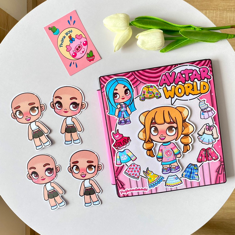 Avatar World fashion notebook size Large with many accessories | Shopee ...