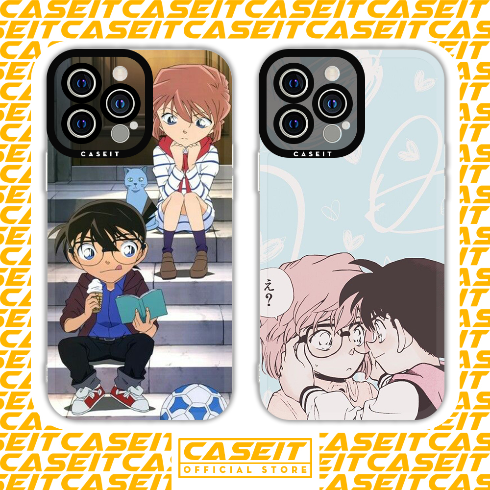 Caseit square edge iphone case Anime detective Conan x Haibara Ai ...