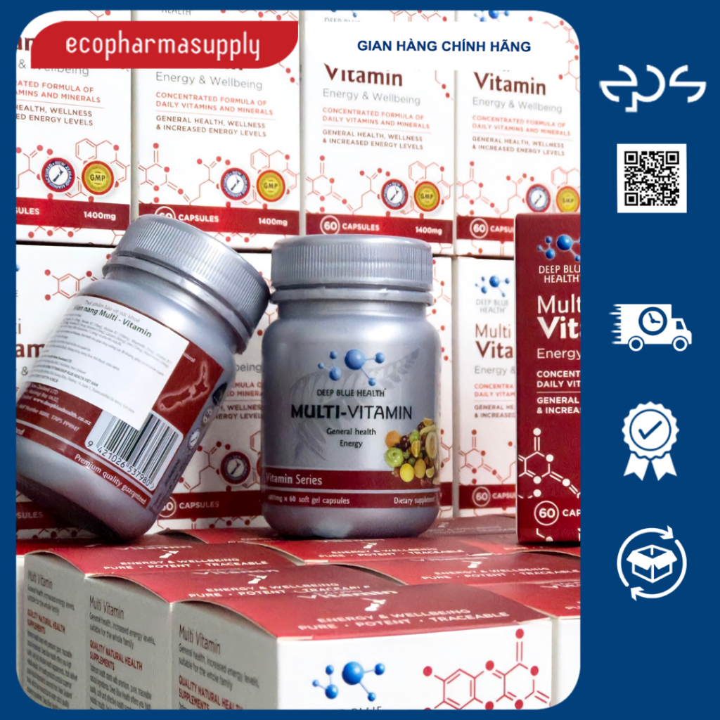 Multivitamin Deep Blue Health MultiVitamin Tablets (60v) | Shopee Malaysia