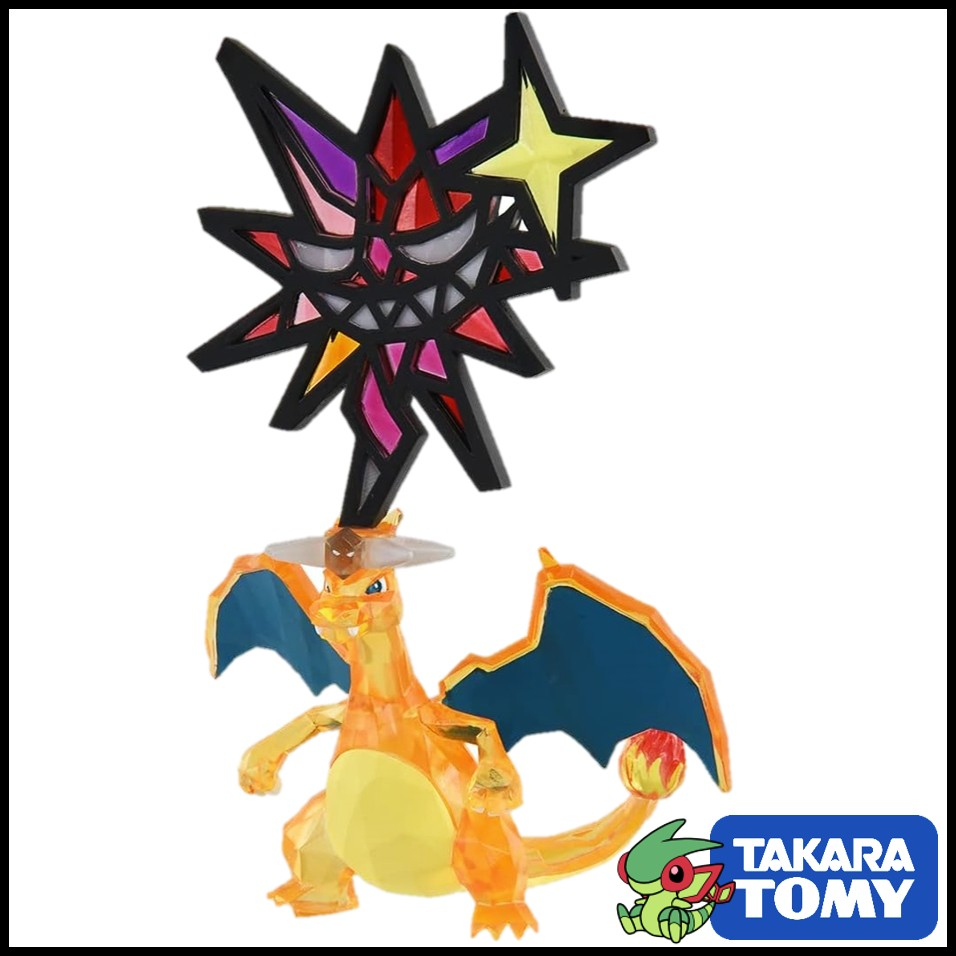 [New] Genuine Takara TOMY Japan Terastal Charizard Tera Dark Pokemon ...