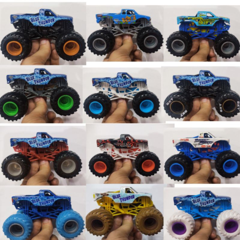 Monster Jam car Blue Thunder models new model August 2023 | Shopee Malaysia