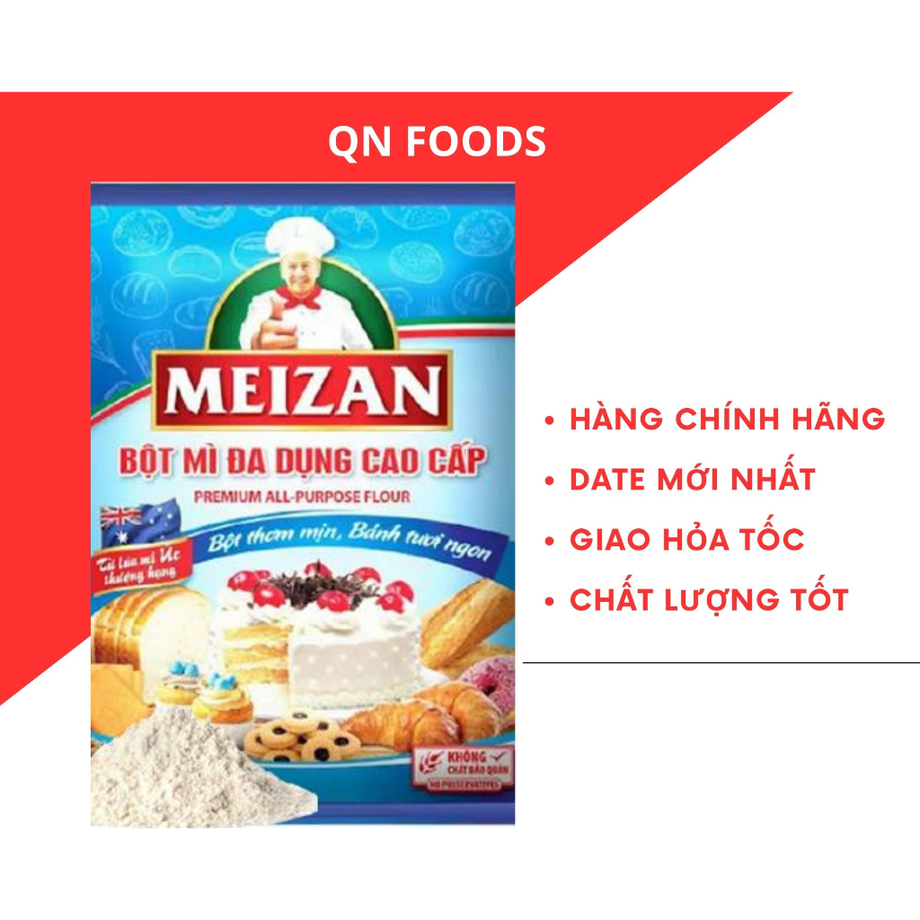 Meizan All-Purpose Flour 1kg (genuine product & new date) | Shopee Malaysia
