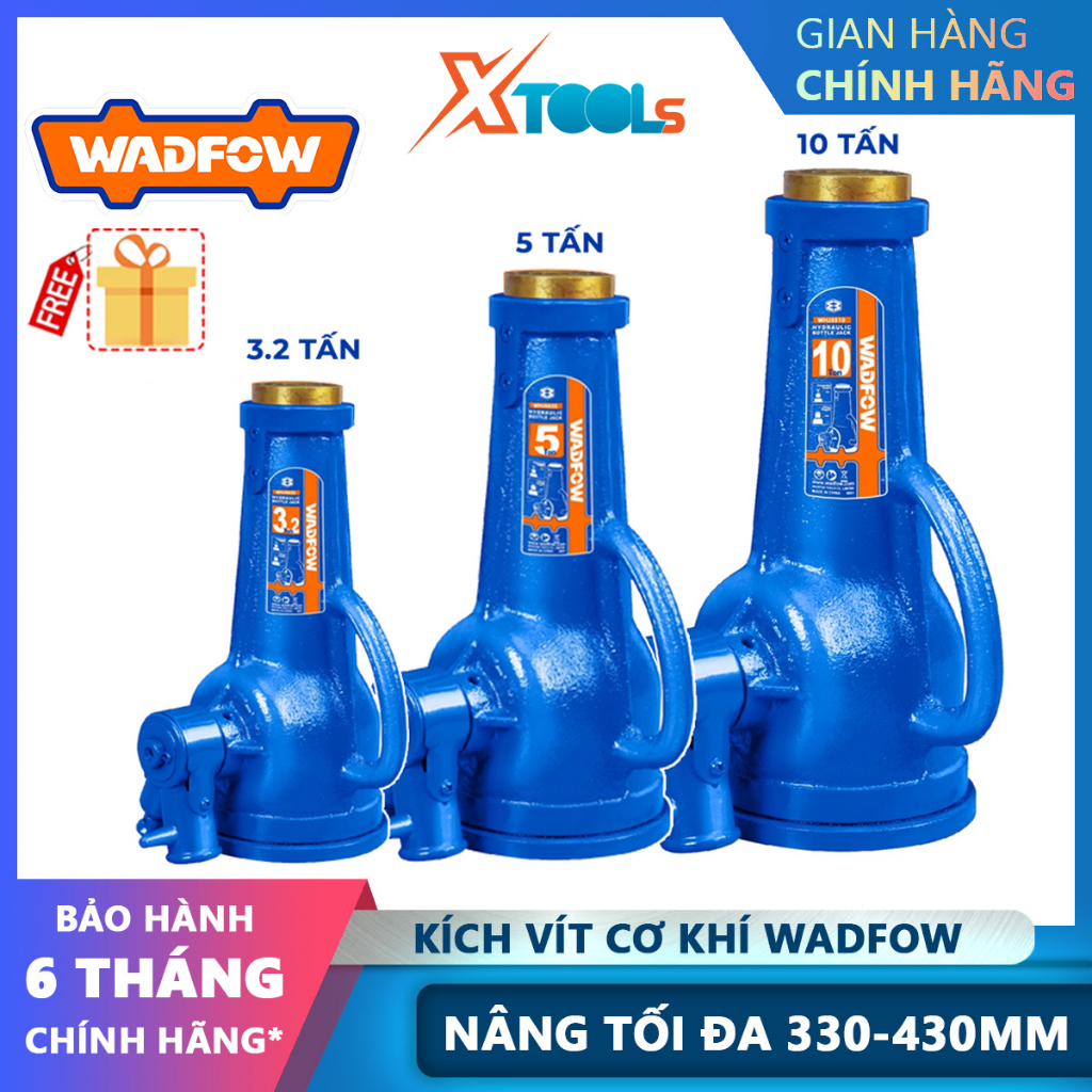 WADFOW mechanical screw jack 3.2-5-10 tons, minimum height 220-280mm ...