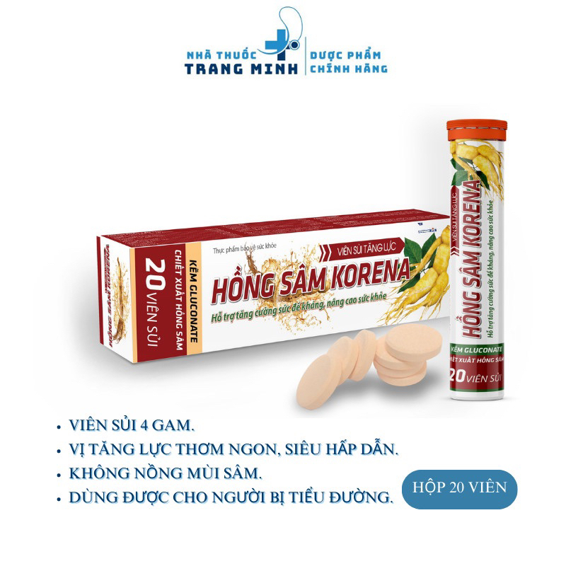 Korena VIPSPHARMA Red Ginseng Energy Effervescent Tablets - Vitamin ...