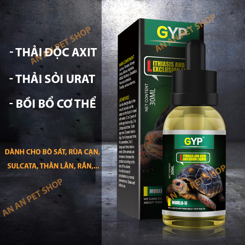 Gyp solution helps eliminate Urats, Acids,... for Reptiles, Tortoises ...