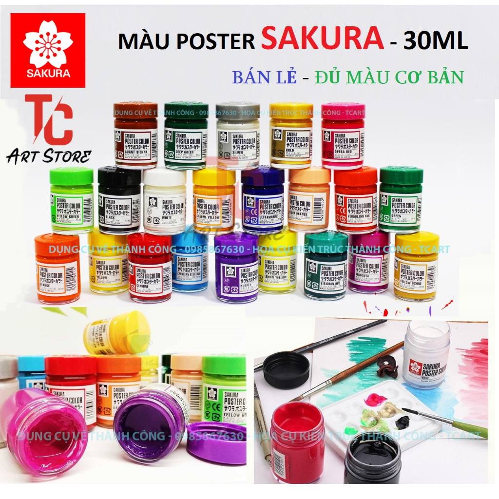 Sakura POSTER Color 30ml - SAKURA POSTER Full Color - Retail | Shopee ...