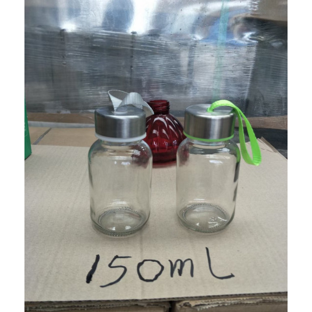 150ml Round Glass Bottle - WIRE LID, ALUMINUM LID | Shopee Malaysia